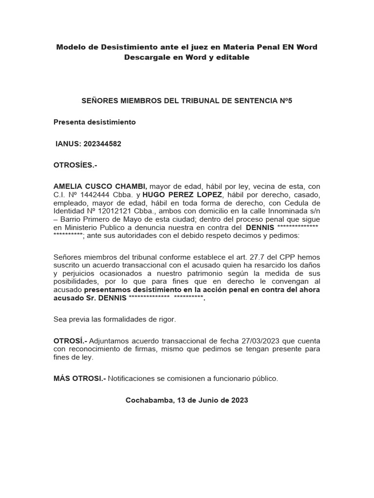 Modelo De Carta Desistimiento En Word Elaine Jones Ejemplo Formatos Ycarta De Deuda De Renta