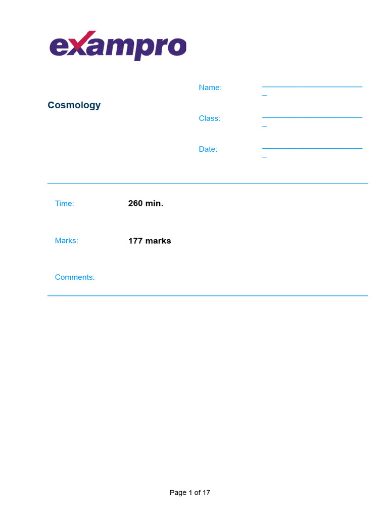 Cosmology | PDF | Universe | Big Bang