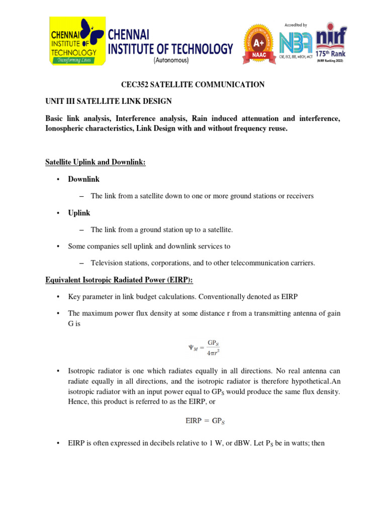 Unit III Notes | PDF | Ionosphere | Antenna (Radio) Unit III Notes | PDF | Ionosphere | Antenna (Radio)