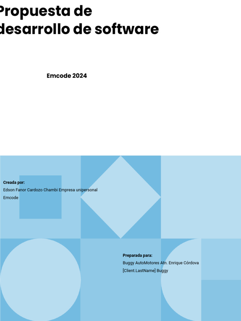 Propuesta de Desarrollo de Software | Descargar gratis PDF | Software | Ingeniería de Sistemas