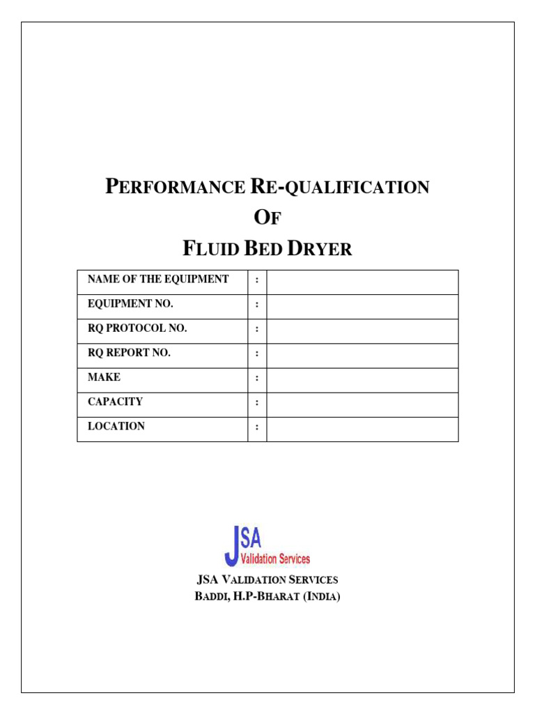 Performance Re-Qualification FBD - 120 KG | PDF | Verification And ...