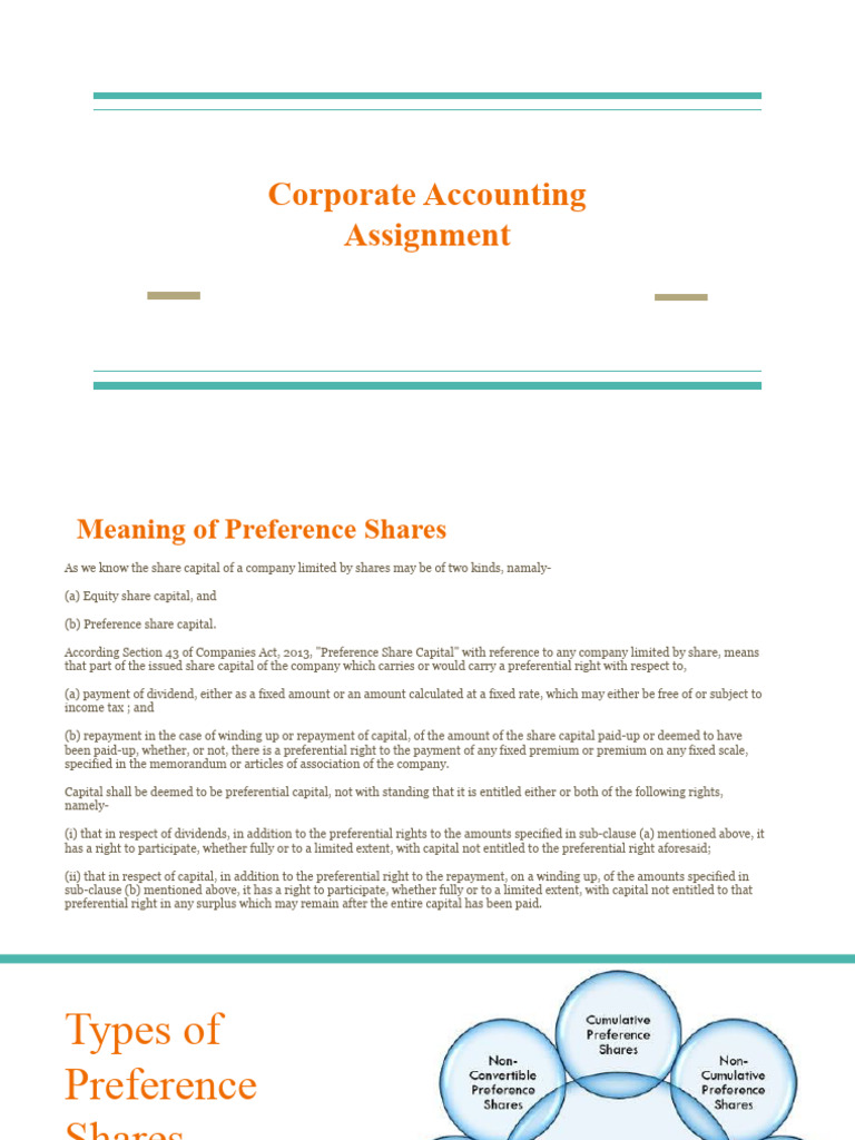 Issue and Redemption of Preference Shares 3 | PDF | Dividend ...