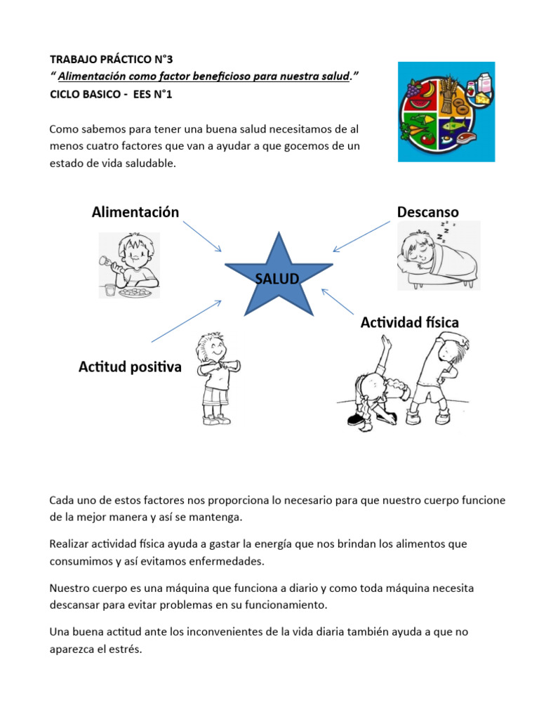 EES1 CICLO BASICOTp 3 Alimentación | PDF | Relaciones personales, crianza y desarrollo personal ...