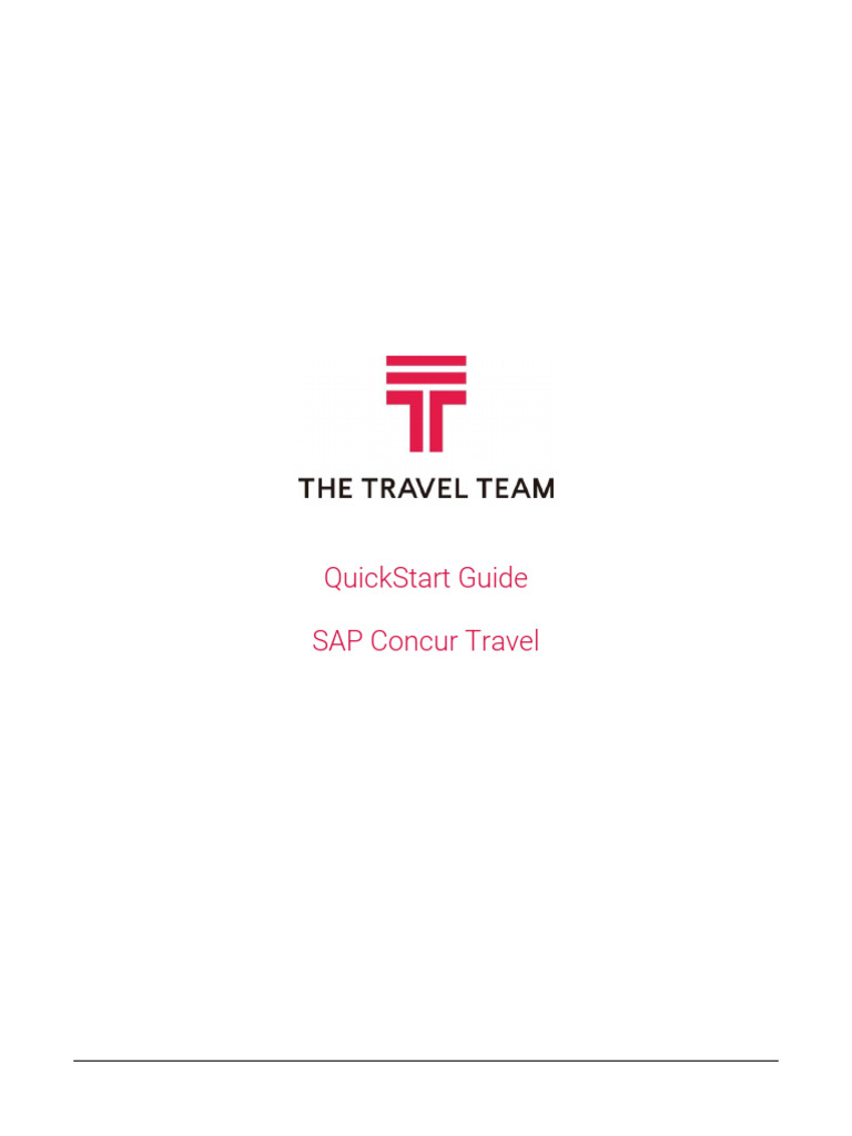 SAP Concur Travel Guide | PDF | Login | Password