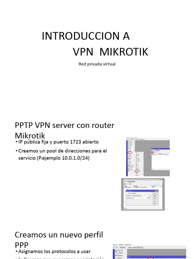 Práctica VPN - Point To Site-Mikrotik | PDF | Informática