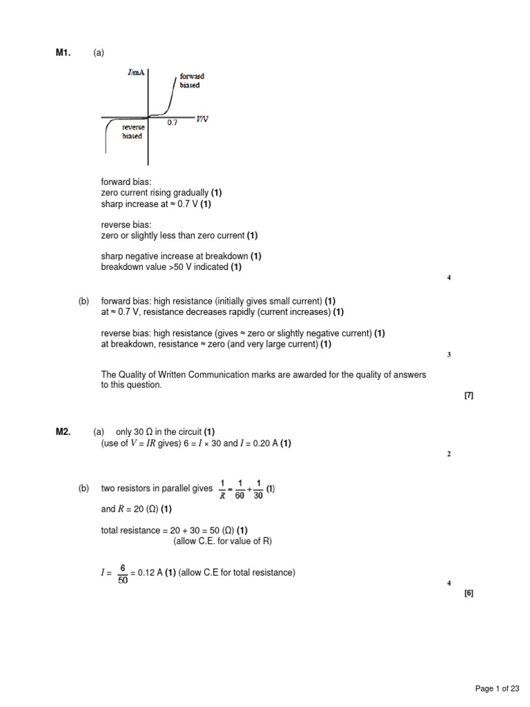 Electricity 1 MS | PDF | Electrical Resistance And Conductance ...