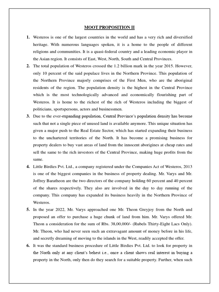 Moot Proposition II | PDF | Justice | Crime & Violence