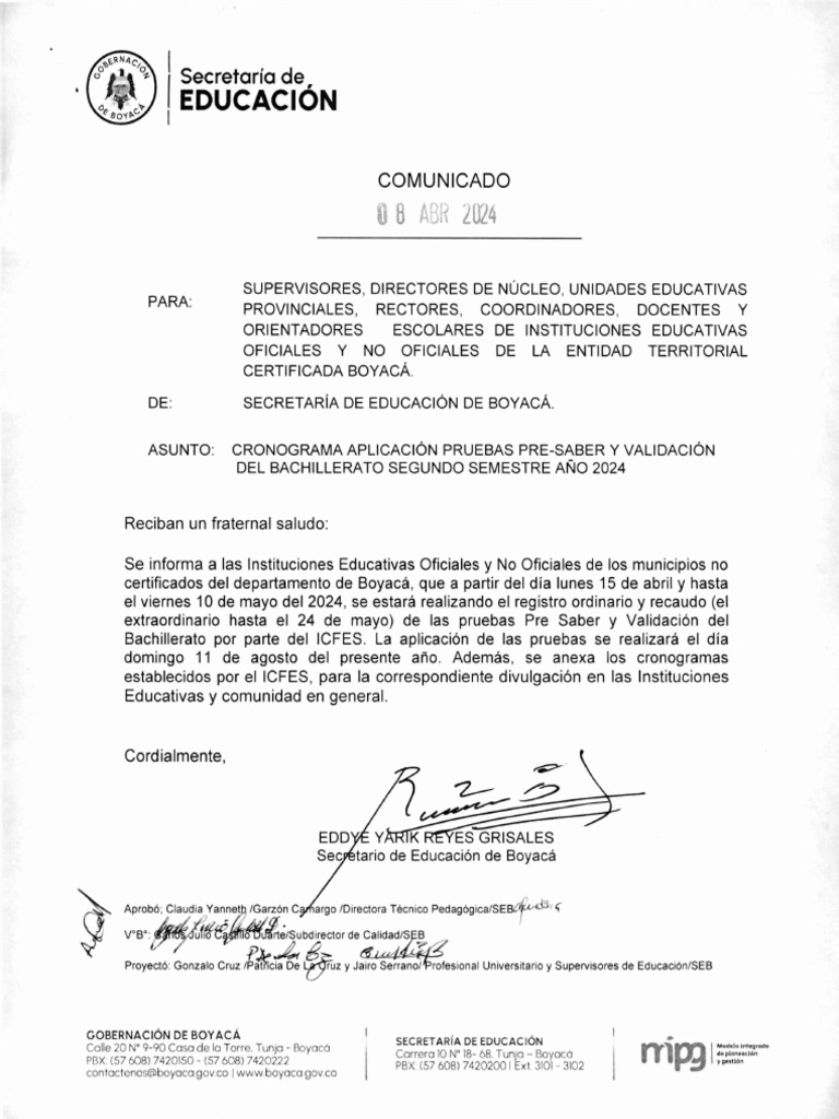 Comunicado 1 1 | PDF