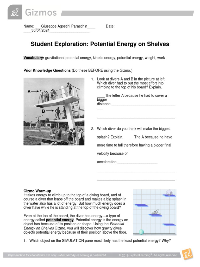 Giuseppe Work Potential Energy | Download Free PDF | Potential Energy ...
