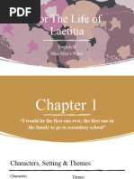 Life of Laetitia - Character Comparison | PDF