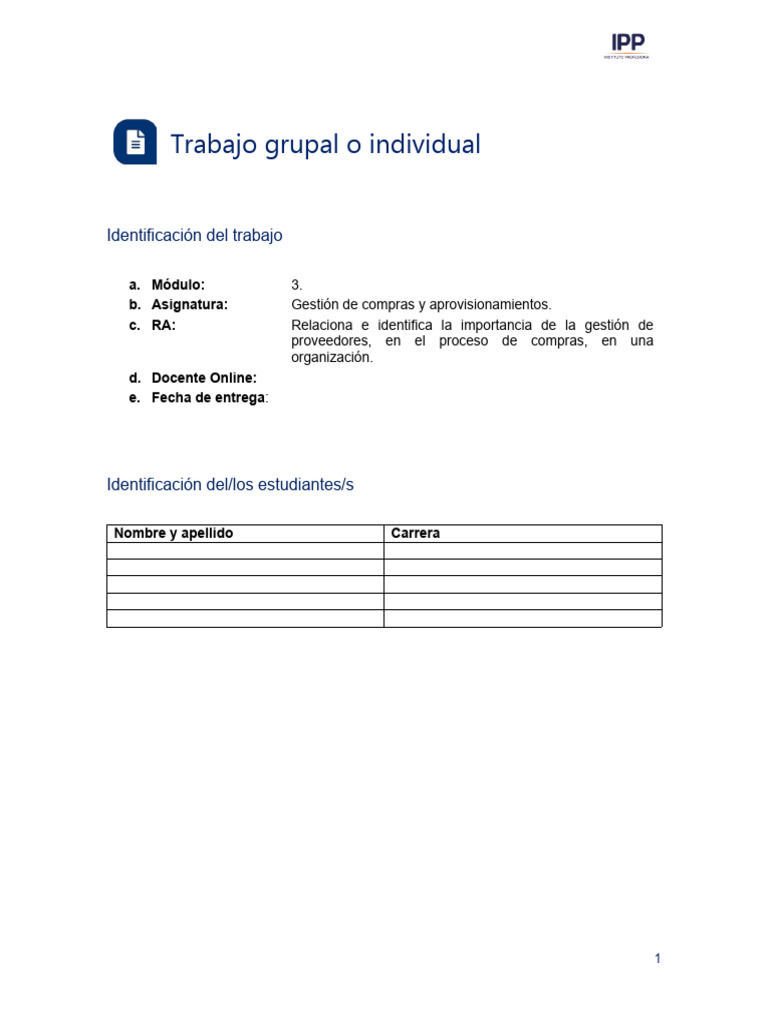 Grupo 28 - TG - M3 - Compras y Aprovisionamiento | PDF | Business