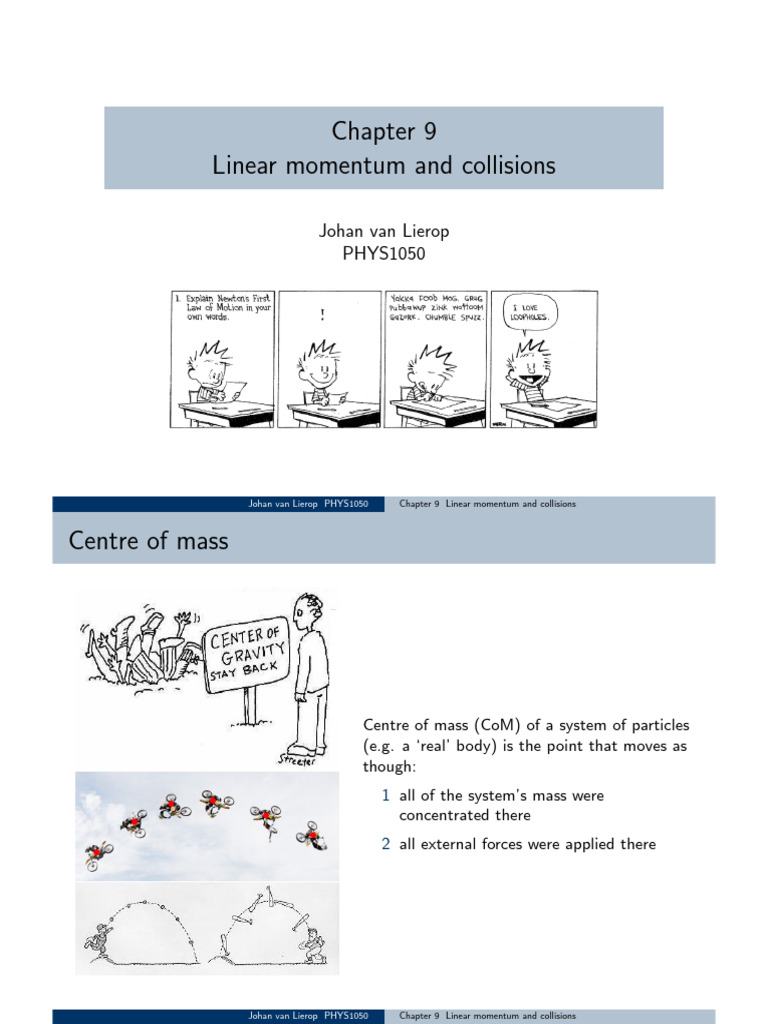 Linear Momentum and Collisions | PDF | Momentum | Collision