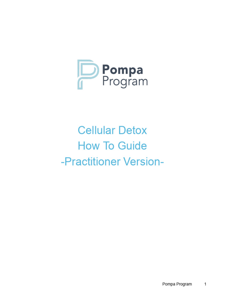 PP Cellular Detox Cellular Solution New Updated Feb 2024 | PDF | Cell ...