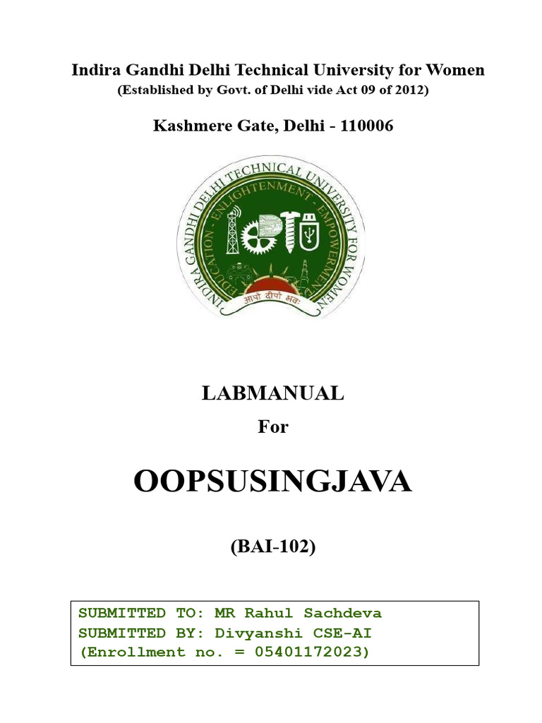 Divyanshi 05401172023 OOPJ Practical | PDF | String (Computer Science ...