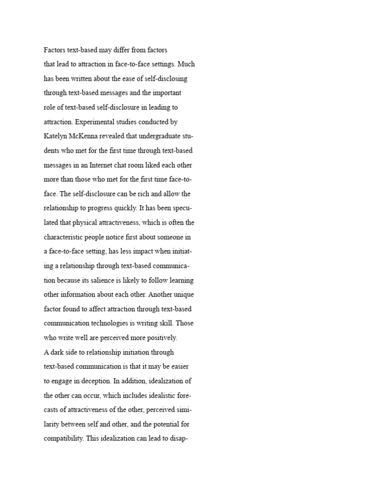Factors Text | PDF | Computer Mediated Communication | Communication