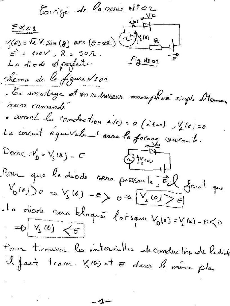 Solution Série de TD N°02 | PDF