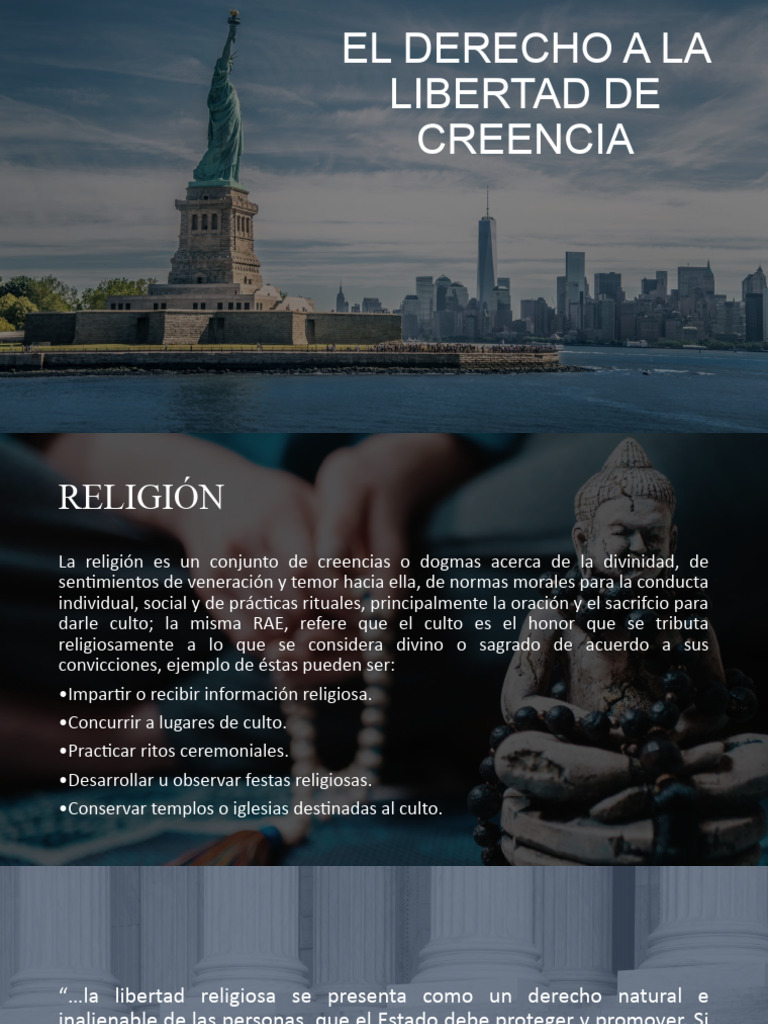 El Derecho A La Libertad de Creencia | PDF | Libertad de religión | Derechos humanos