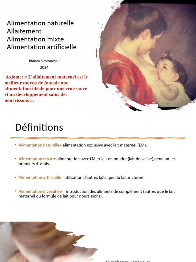 Allaitement, Alim Mixte Et Formule 2024 | PDF | Allaitement | Lait ...