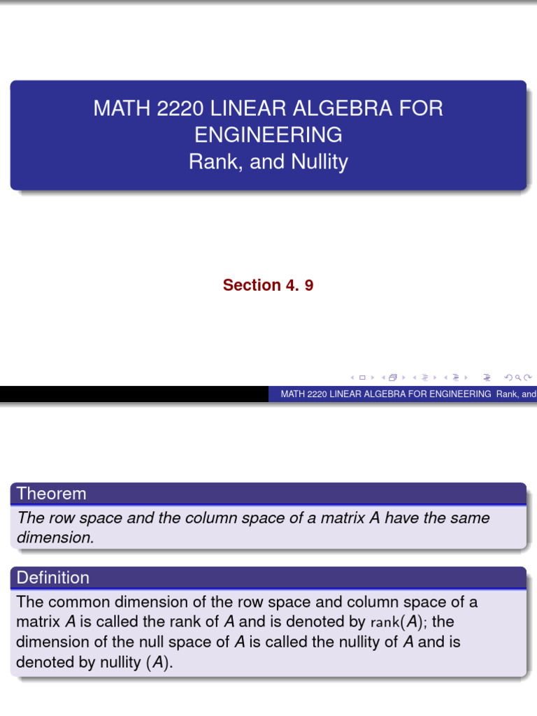 Section4 9 | PDF | Linear Map | Matrix (Mathematics)
