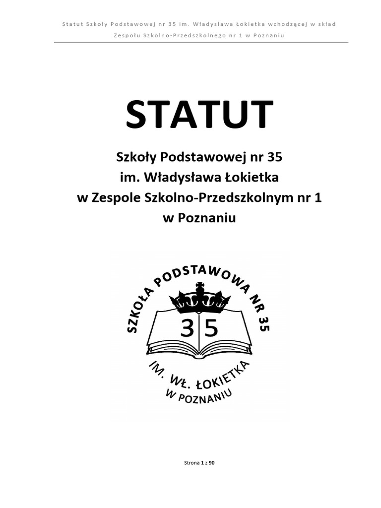Statut SP NR 35 Od 1.09.2022 | PDF