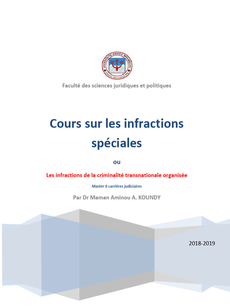 Infractions de la criminalité transnationale | PDF | Crimes | Crime et ...