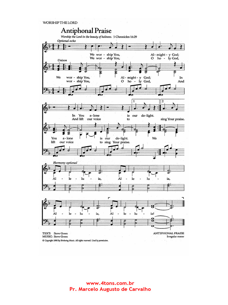Hw-Antiphonal Praise | PDF