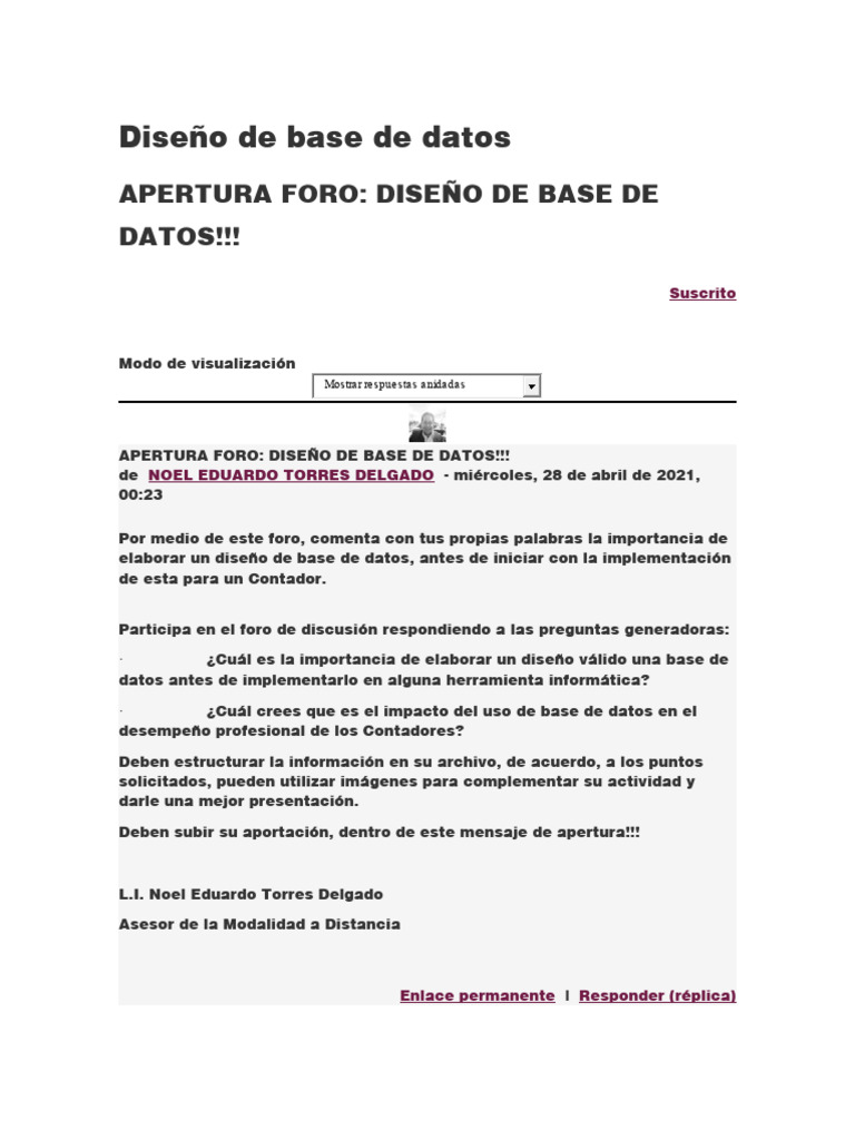 Diseño de Base de Datos | Descargar gratis PDF | Bases de datos ...