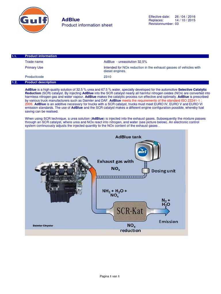 PDS ENG Gulf Adblue | PDF