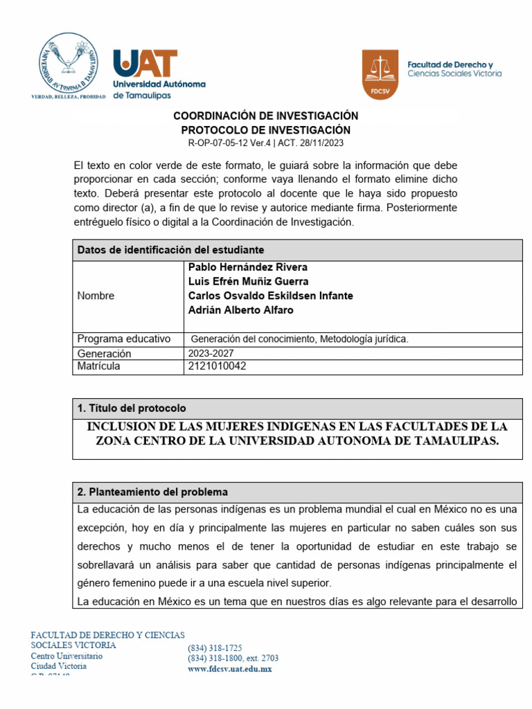 Protocolo | PDF | México | Conocimiento