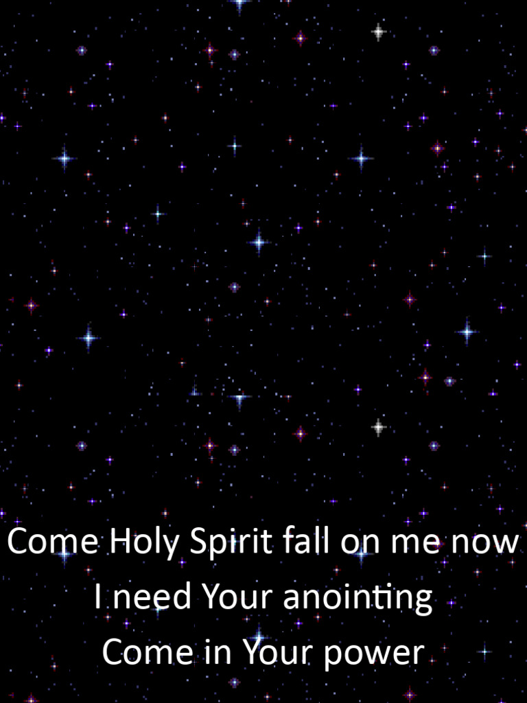 Come Holy Spirit | PDF | Self-Improvement