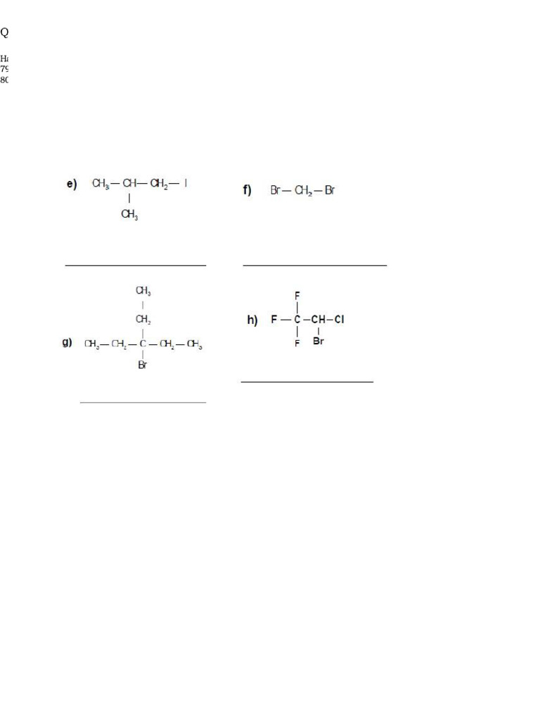Química 11: Halogenuros, Alcoholes y Éteres | PDF