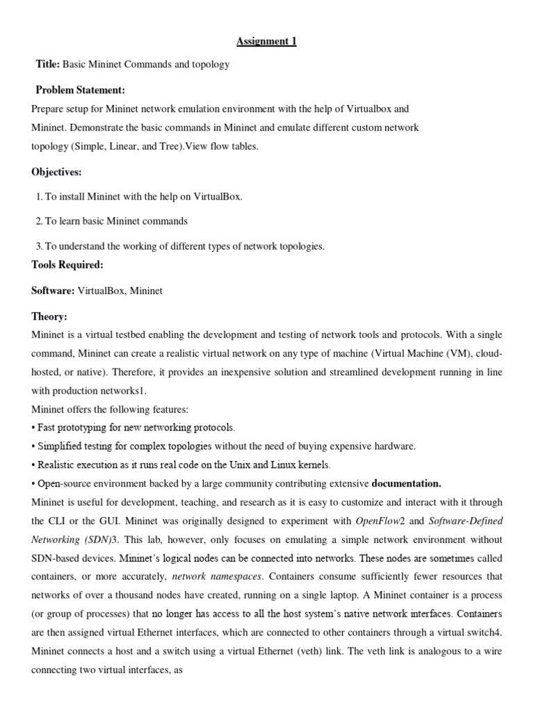 SDN Lab Manual | Download Free PDF | Routing | Router (Computing)