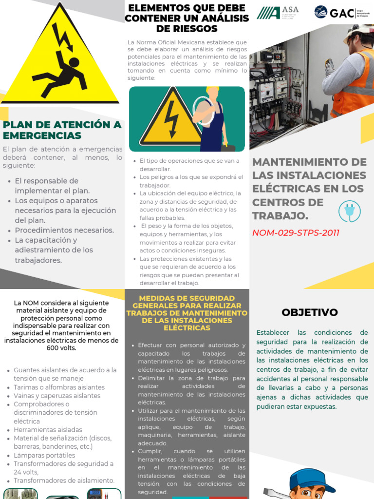 Nom 029 STPS 2011 | PDF | Aislador (Electricidad) | Ingenieria Eléctrica