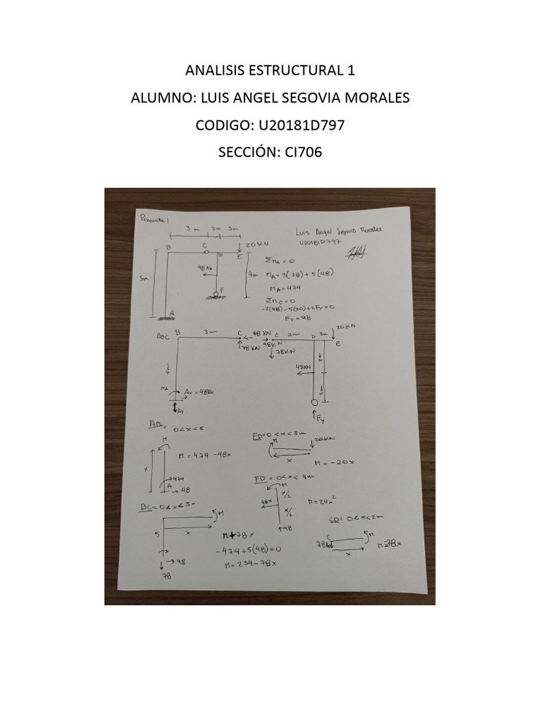 Analisis Estructural 1 | PDF