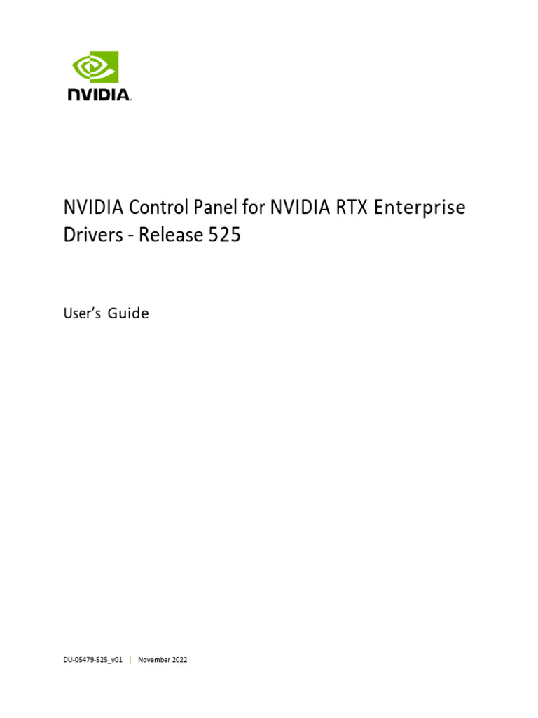 528.02 Nvidia RTX Quadro Control Panel Quick Start Guide | PDF ...