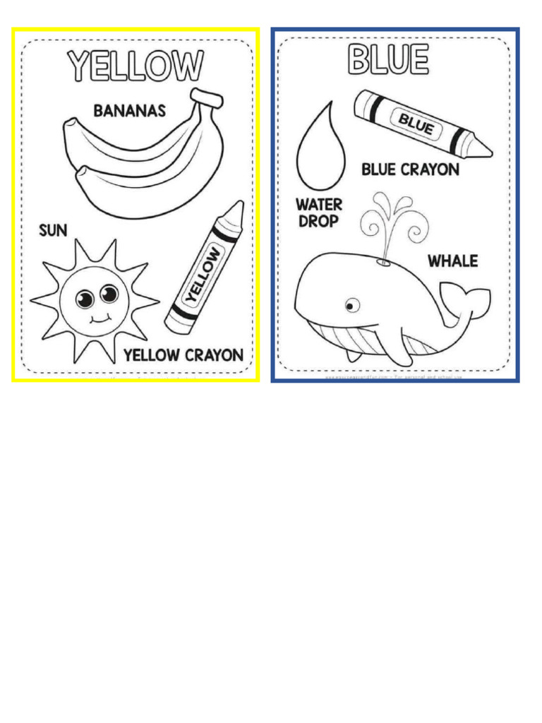 Ficha Colores en Inglés | PDF