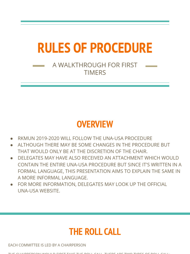 Rules of Procedure | PDF | Committee | Government