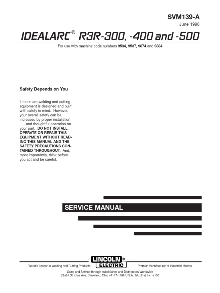 E500 Service Manual | PDF | Welding | Construction