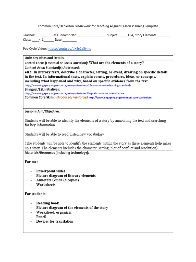 Emerald Yip Cbse Common Lesson Plan Template | PDF | Teachers | Learning