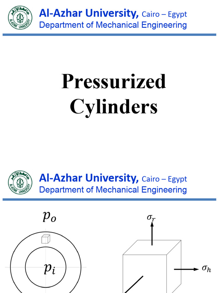 Exercise of Pressurized Cylinder | PDF | Applied And Interdisciplinary ...
