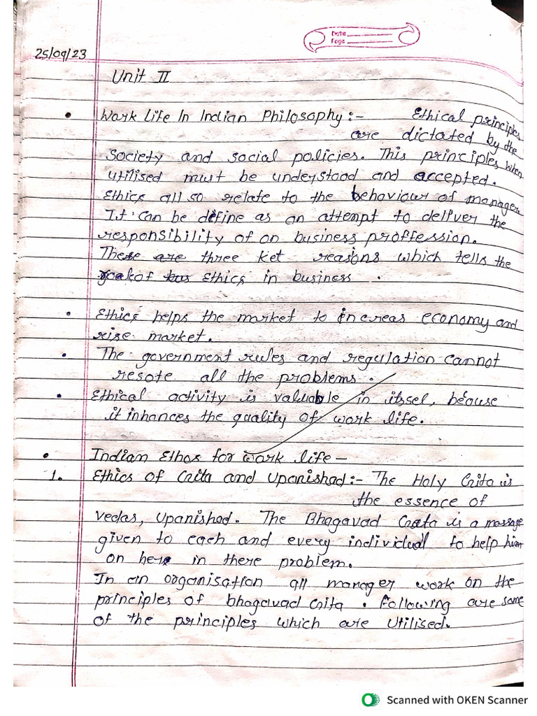 Business Ethics Unit 2 Notes | PDF