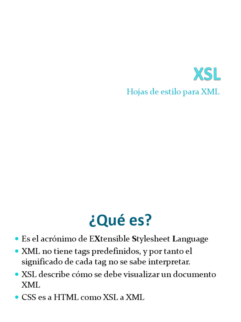 Hojas de Estilo para XML | PDF | Xml | X camino