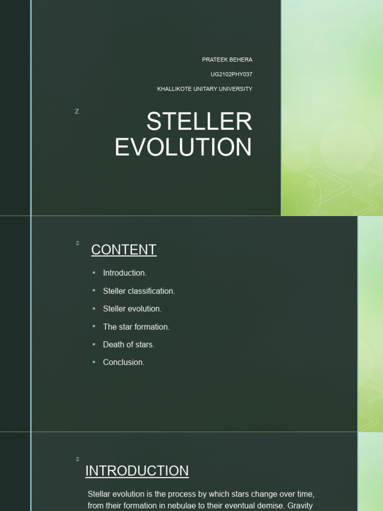 Stellar Evolution Overview | PDF | Stars | Supernova