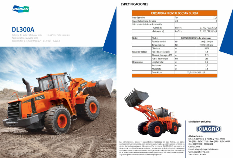 Ciagro doosan-DL300A | PDF