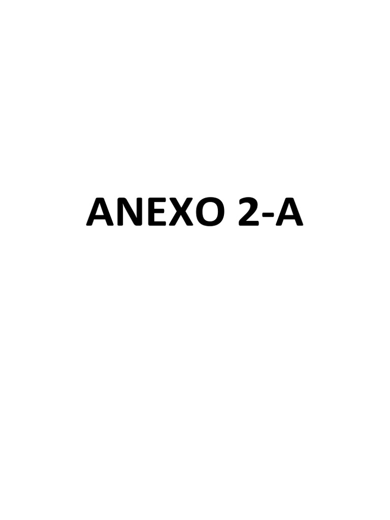 Anexo 2-A | PDF