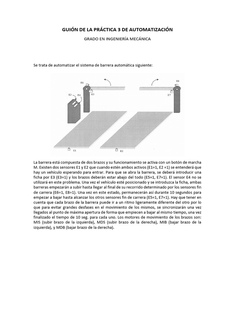 Guión de La Práctica 3 de Automatización | PDF
