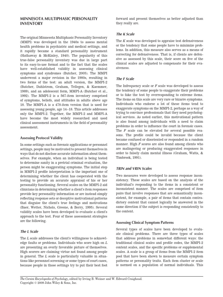 The Corsini Encyclopedia of Psychology - 2010 - Butcher - Minnesota Multiphasic Personality ...