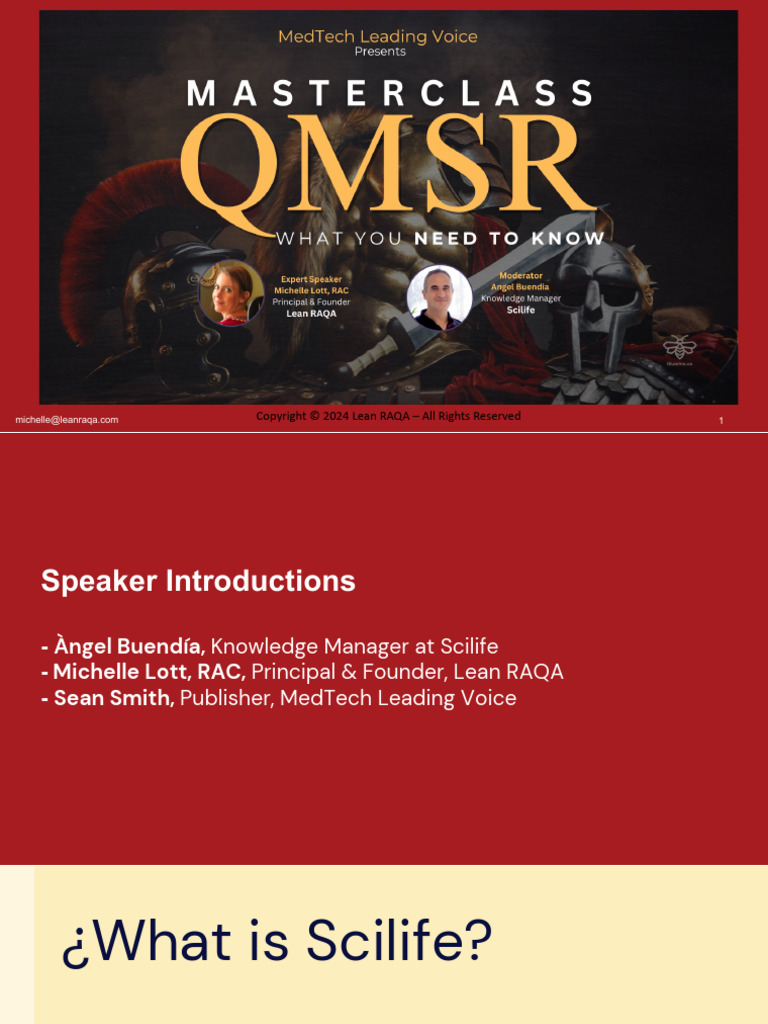 Leanraqa QMSR 2024 Final | Download Free PDF | Quality Management ...