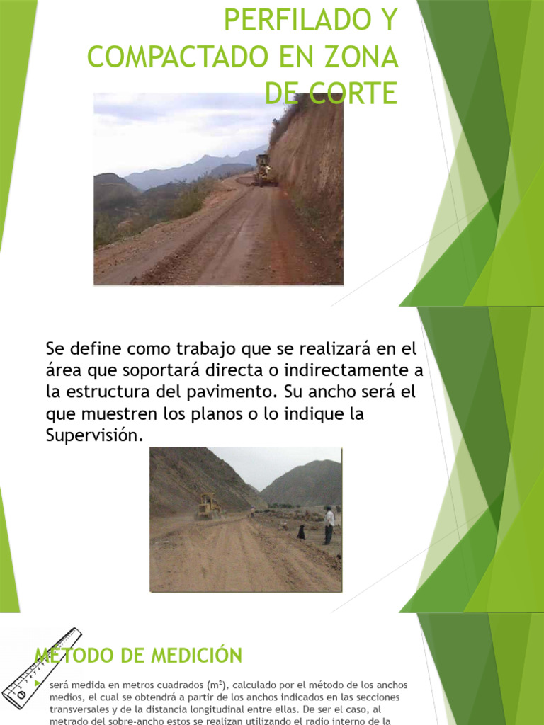 Perfilado y Compactado en Zona de Corte | PDF