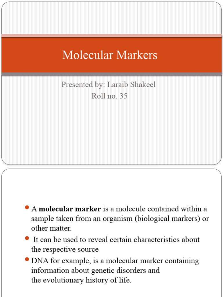 Molecular Markers-1 | Download Free PDF | Genetic Engineering | Biology